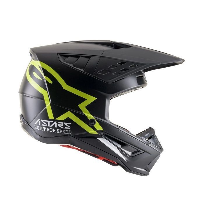 ALPINESTARS SM5 COMPASS HELMET ECE MATT BLACK/FLUROYELLOW