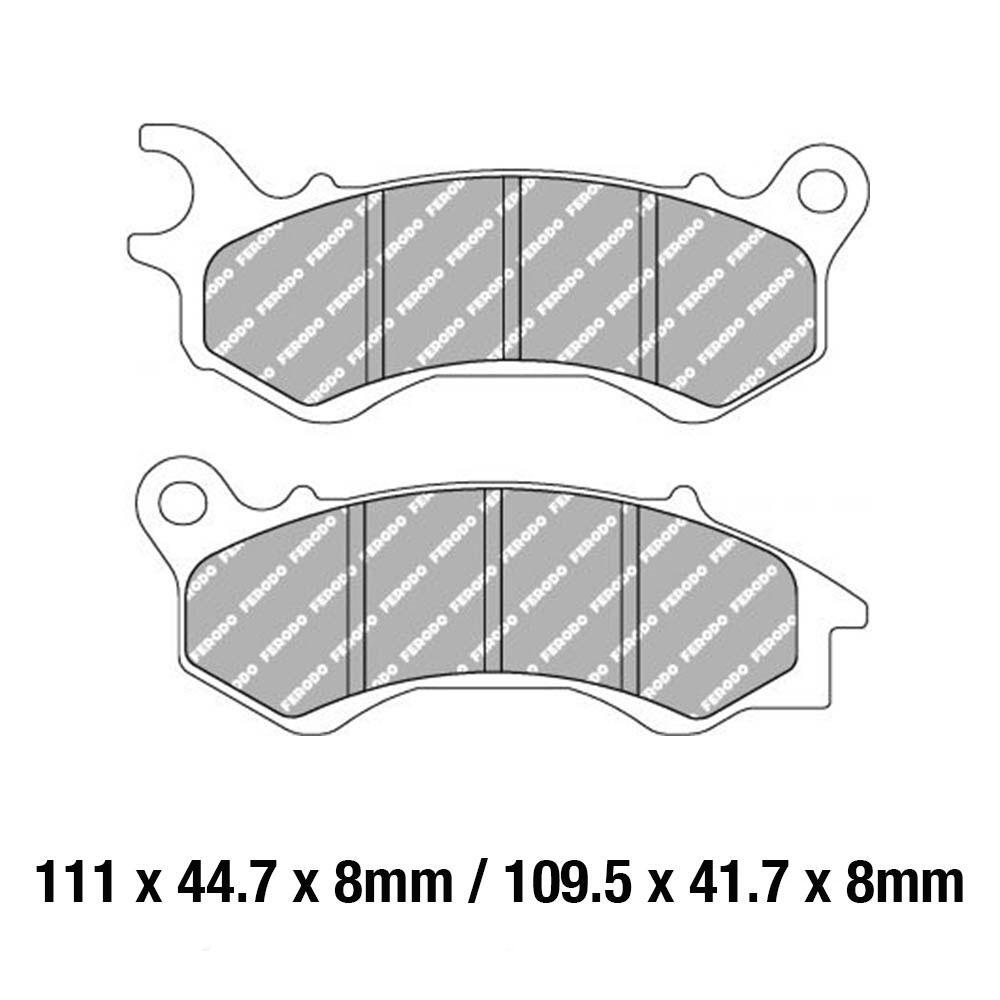 FERODO BRAKE DISC PAD SET - FDB2256 EF ECO FRICTION COMPOUND