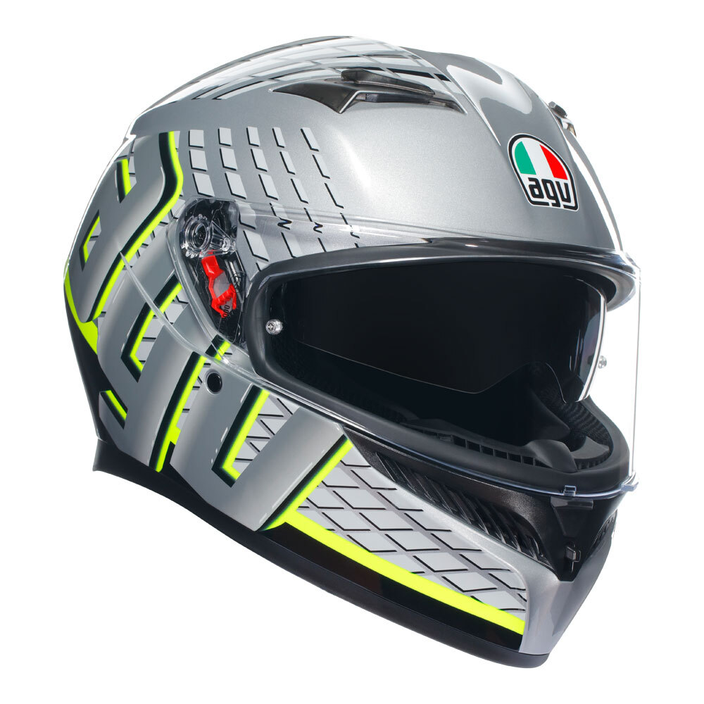 AGV K3 FORTIFY GREY BLACK YELLOW FLURO