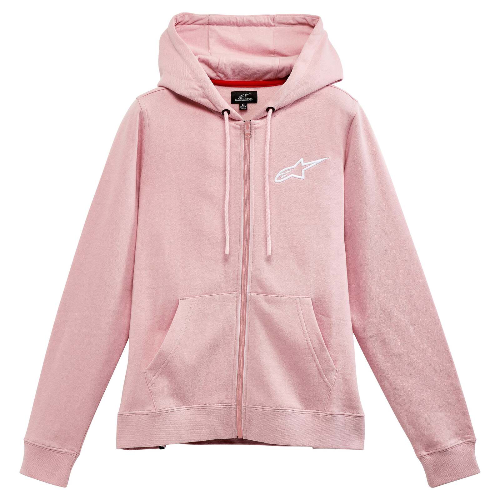 ALPINESTARS WOMENS AGELESS CHEST HOODIE PINK WHITE