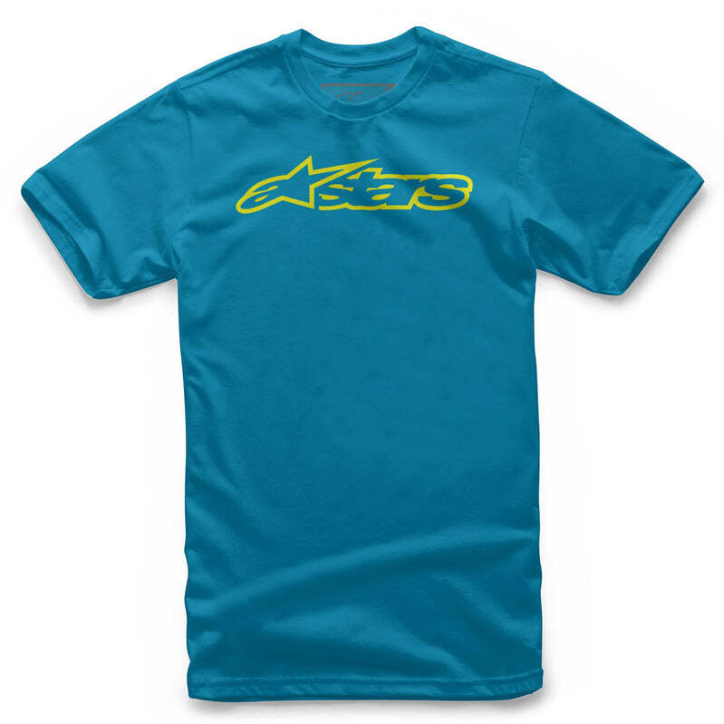 ALPINESTARS KIDS BLAZE TEE TURQUOISE FLURO YELLOW