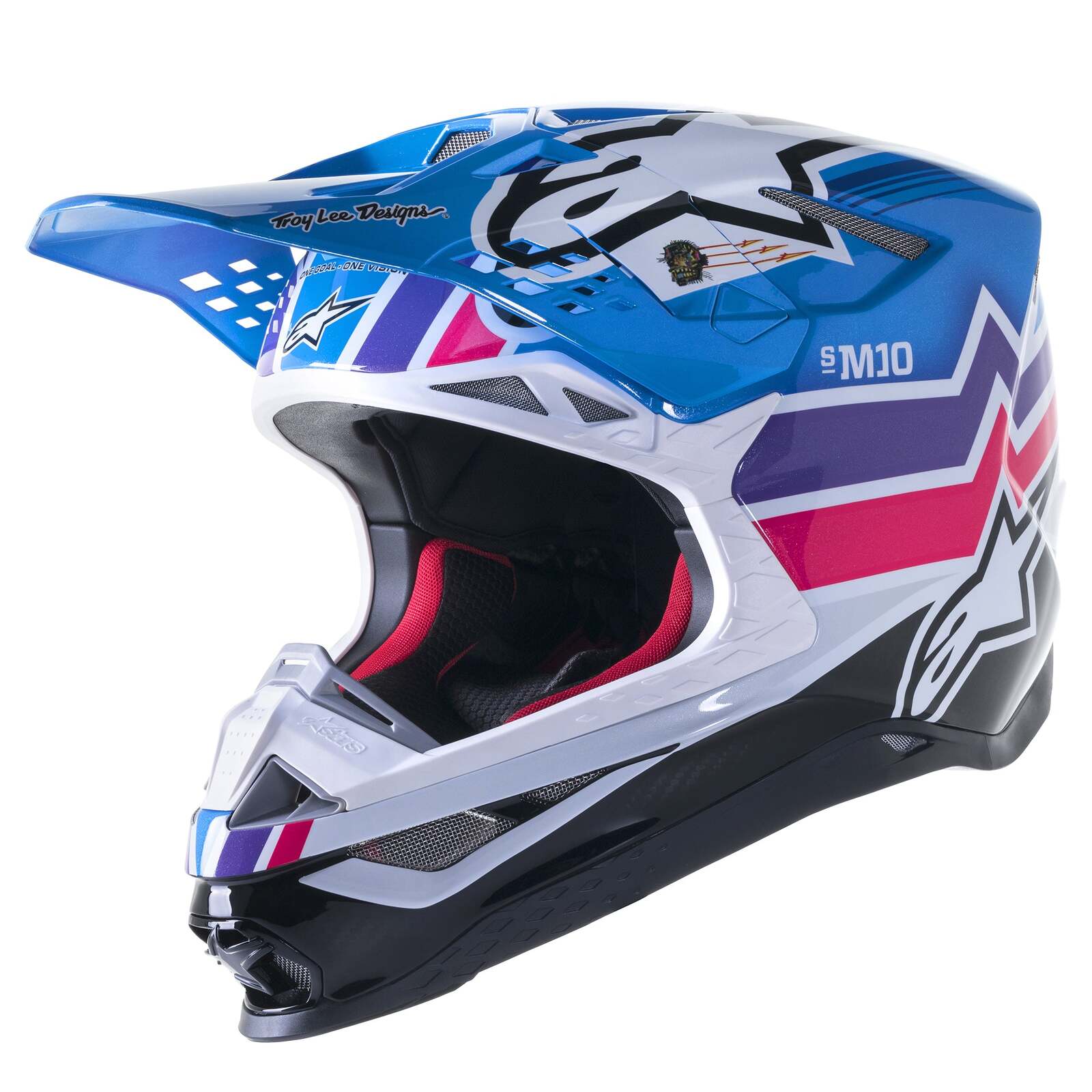ALPINESTARS 23 S-M10 TROY LEE DESIGN EDITION STARLIT BLUE