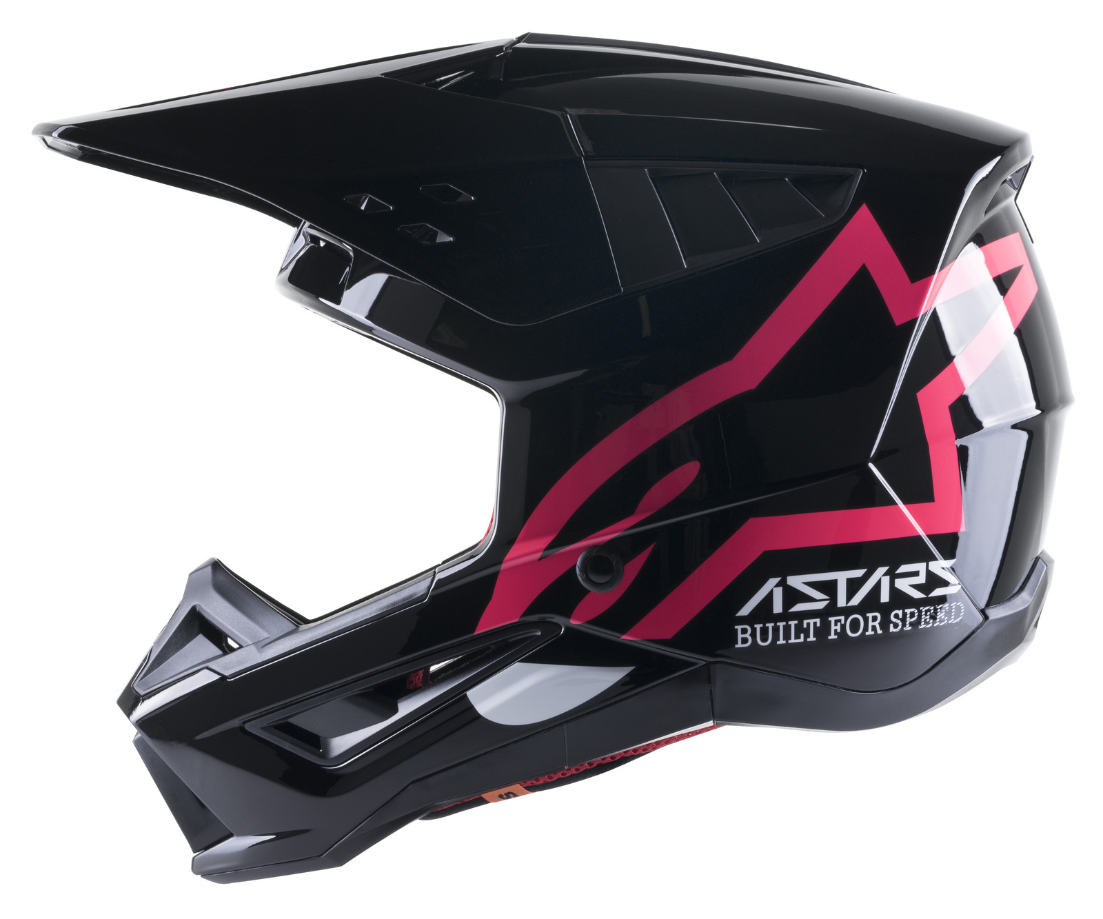 ALPINESTARS SM5 COMPASS HELMET GLOSS BLACK PINK