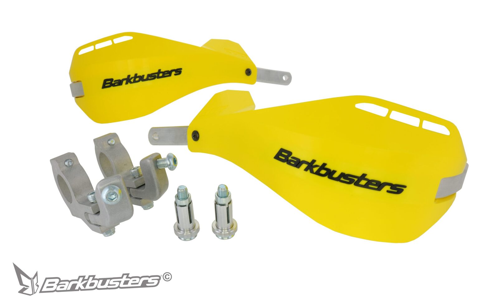 BARKBUSTERS EGO HANDGUARD WITH MULTI FIT CLAMPS - YELLOW