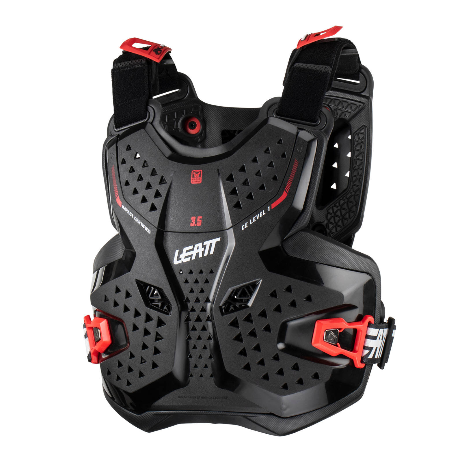 LEATT CHEST PROTECTOR 3.5 JUNIOR BLACK RED