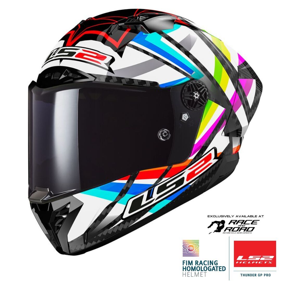 LS2 FF805 THUNDER CARBON GP PRO FIM HOMOLOGATED FLASH HELMET