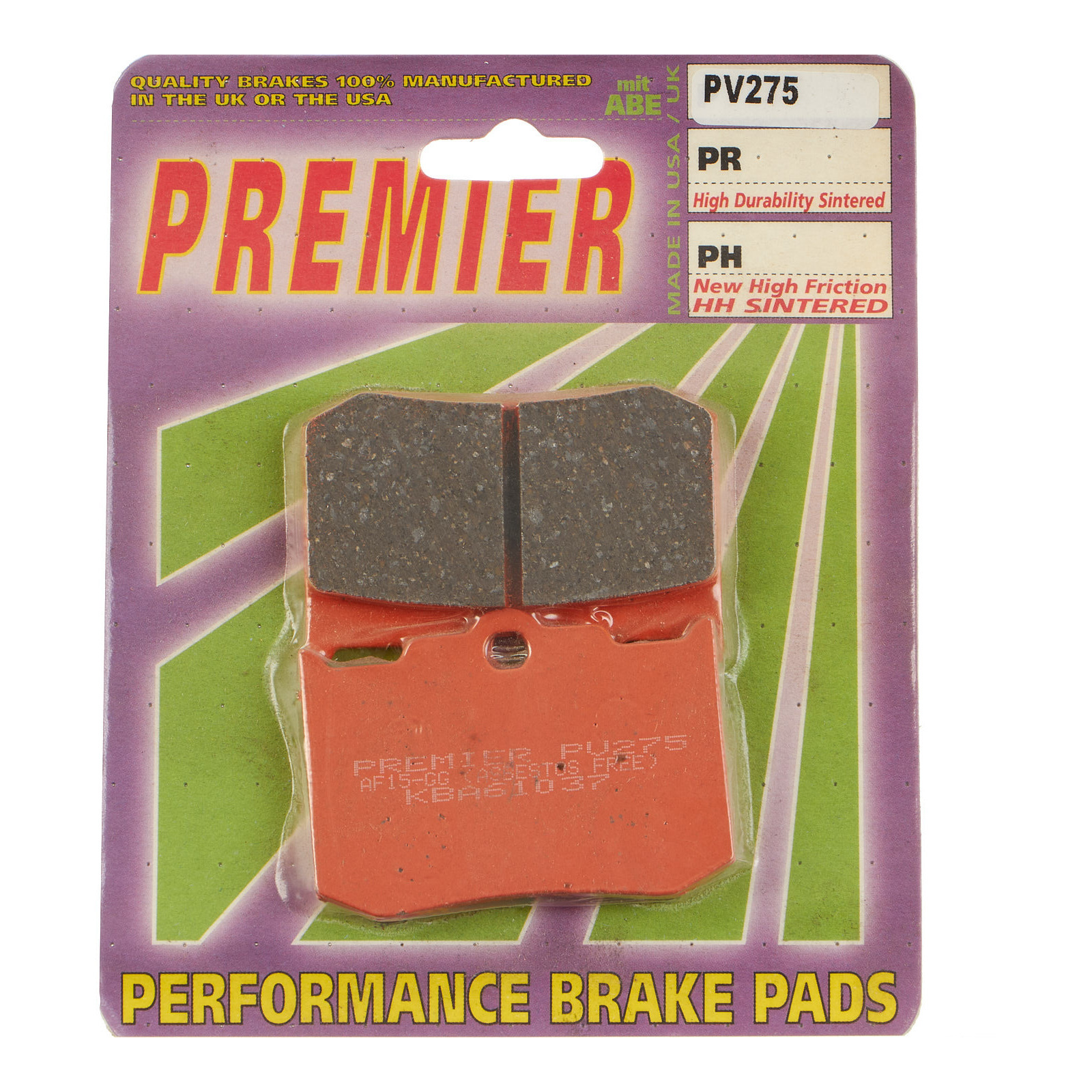 Premier Brake Pads PV Semi Sintered - PV275