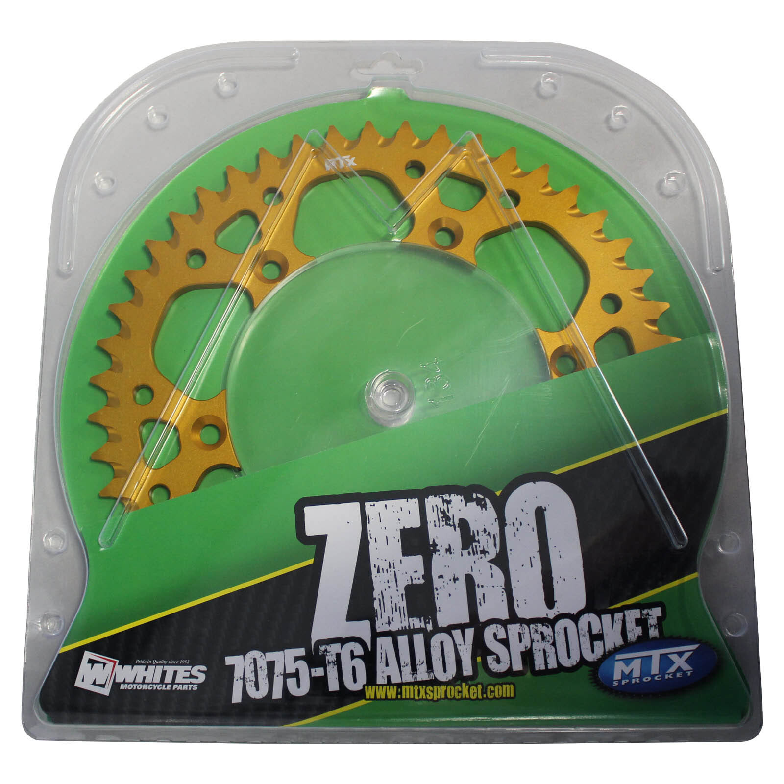 MTX 210 ZERO ALUMINIUM REAR SPROCKET 520 PITCH 49-TEETH GOLD - 11A-KAE ...