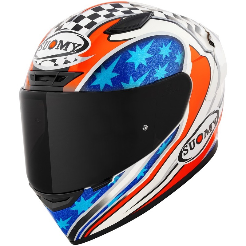 SUOMY TRACK-1 E06 2002 TROY BAYLISS REPLICA WHITE